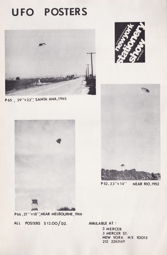 Gallery 98 | Stefan Eins, UFO Sighting Near Rio, Poster, 1976