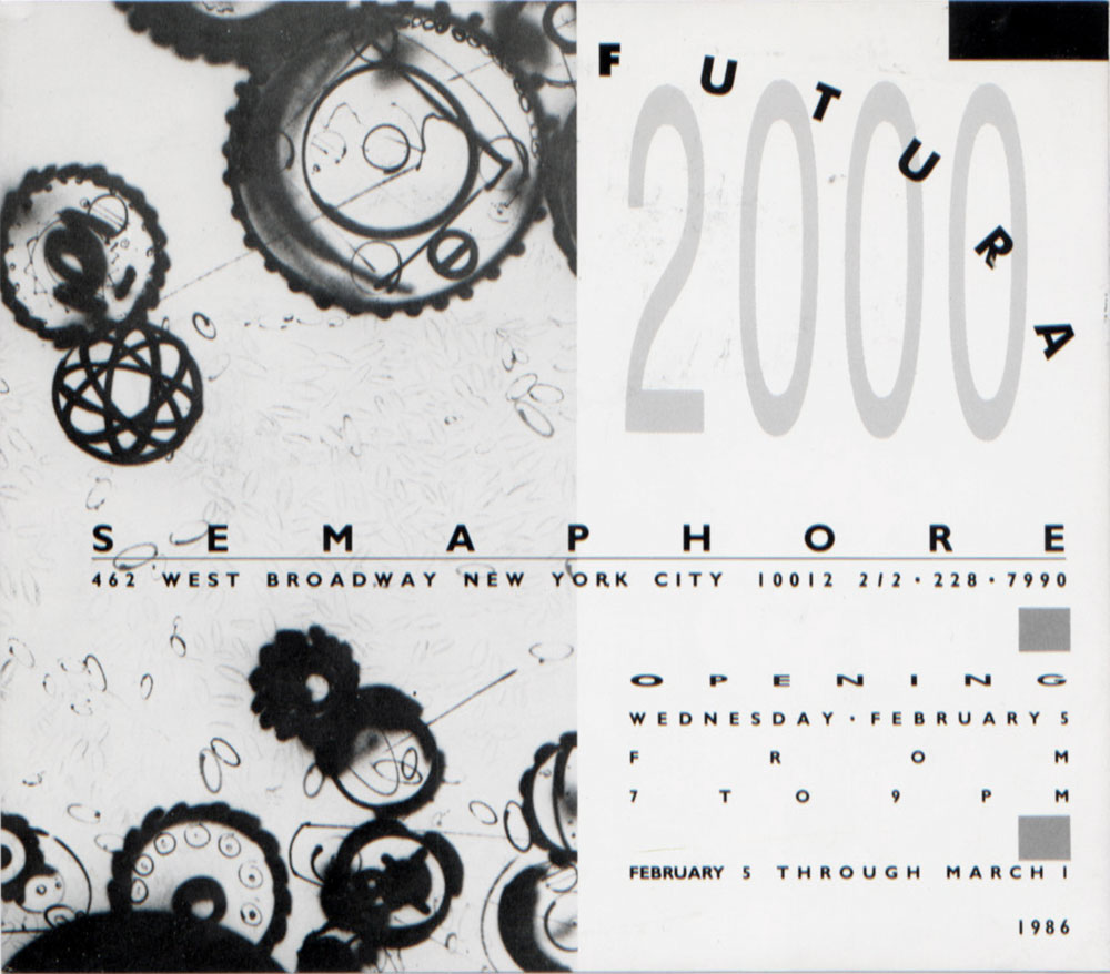 Gallery 98 | Futura 2000, Semaphore, Card, 1986