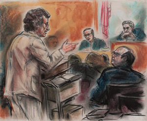 Gallery 98 | Watergate Courtroom Sketches by Freda L. Reiter, 1973–75