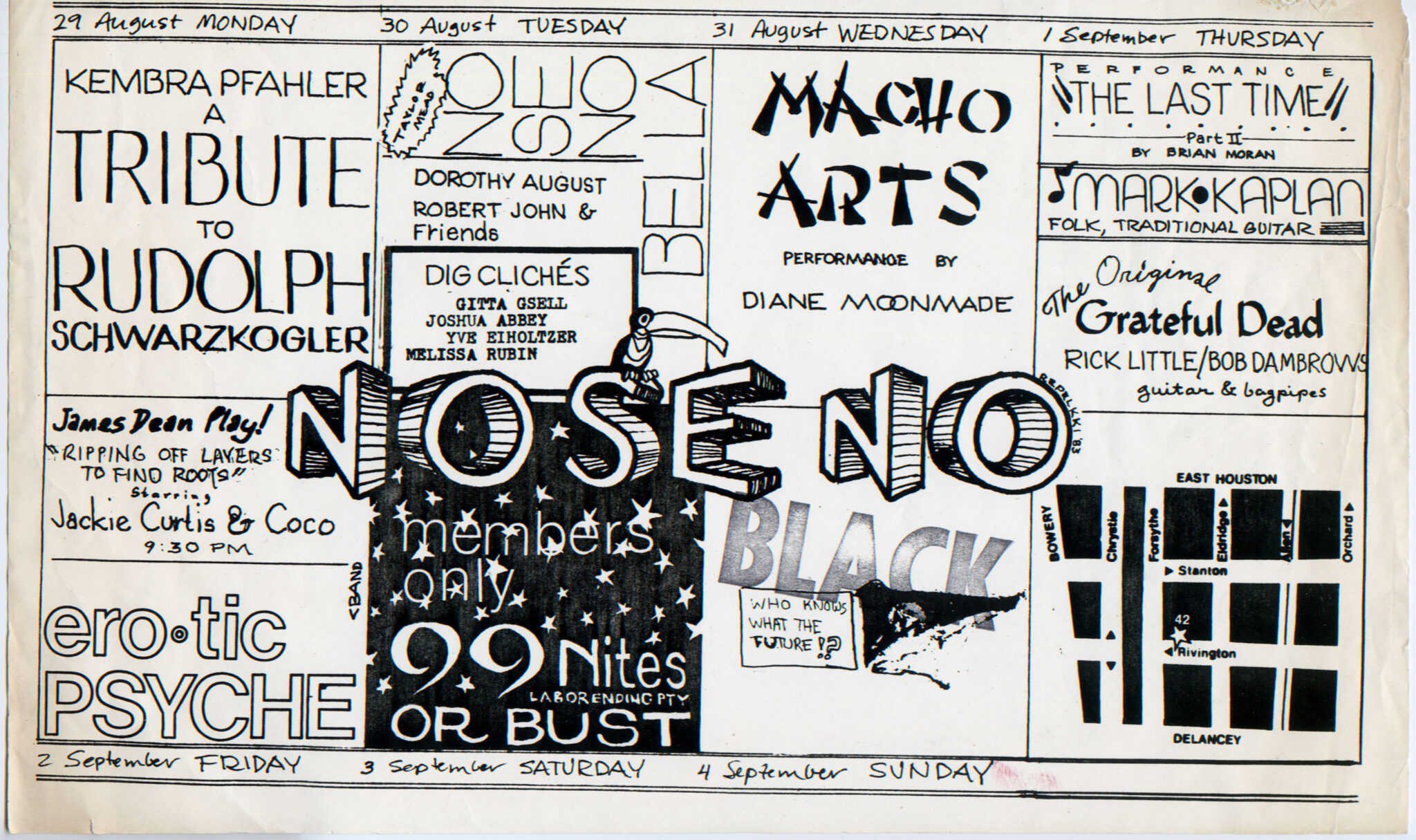 Gallery 98 | Richard Kern, Serial Killers, Madam Rosa’s, Flyer, 1987