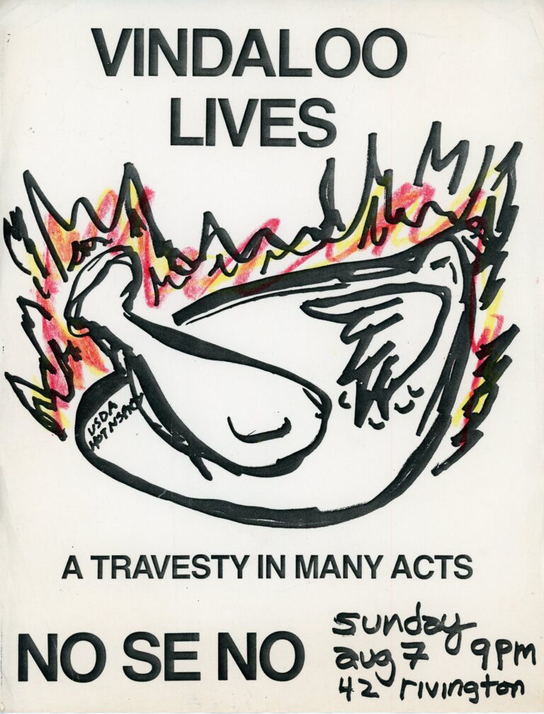 Gallery 98 | Richard Kern, Serial Killers, Madam Rosa’s, Flyer, 1987