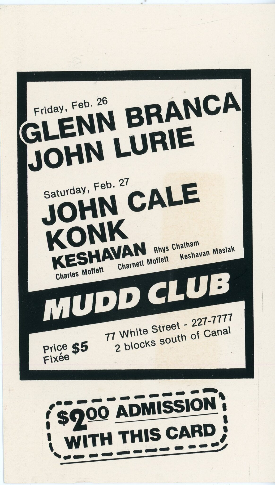 Gallery 98 | TR3, Glenn Branca, Jeffrey Lohn, Shortpieces, Video ...