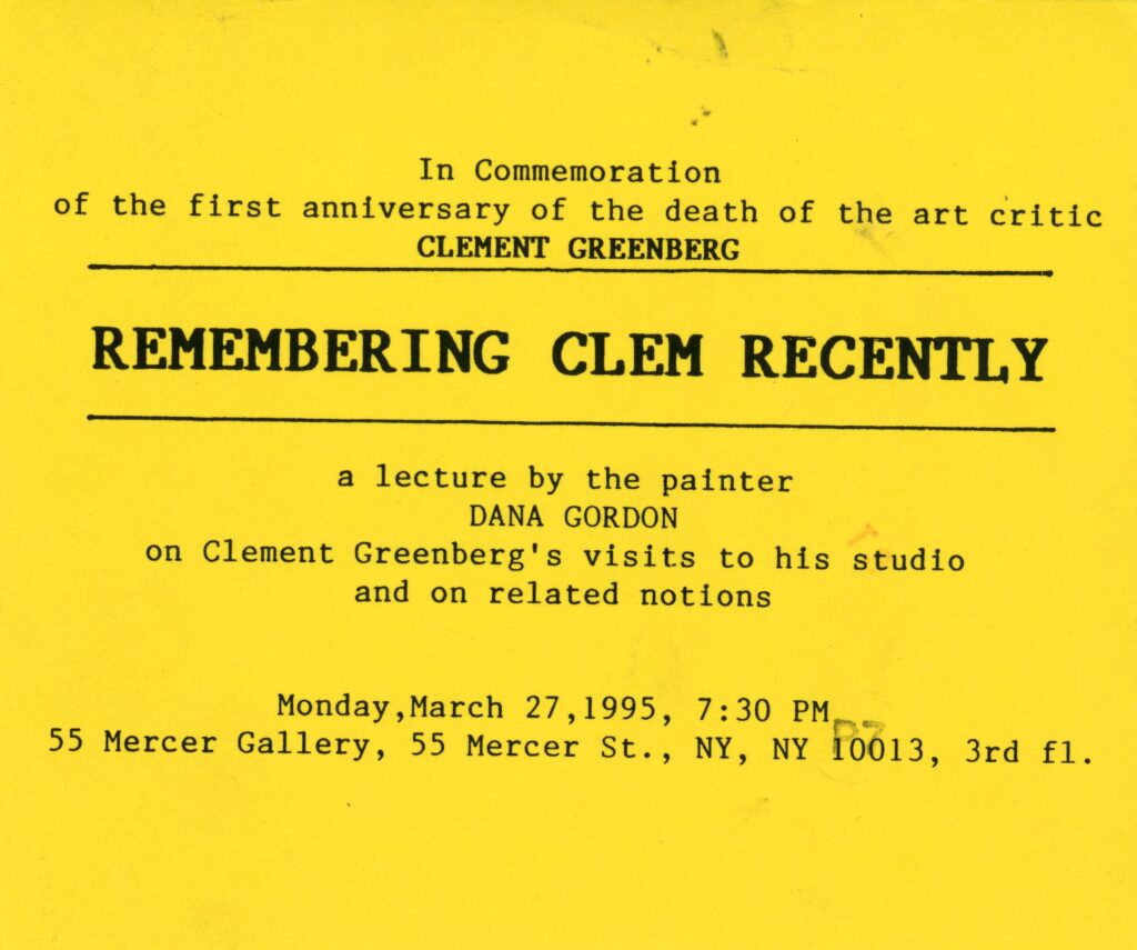 Gallery 98 | Clement Greenberg
