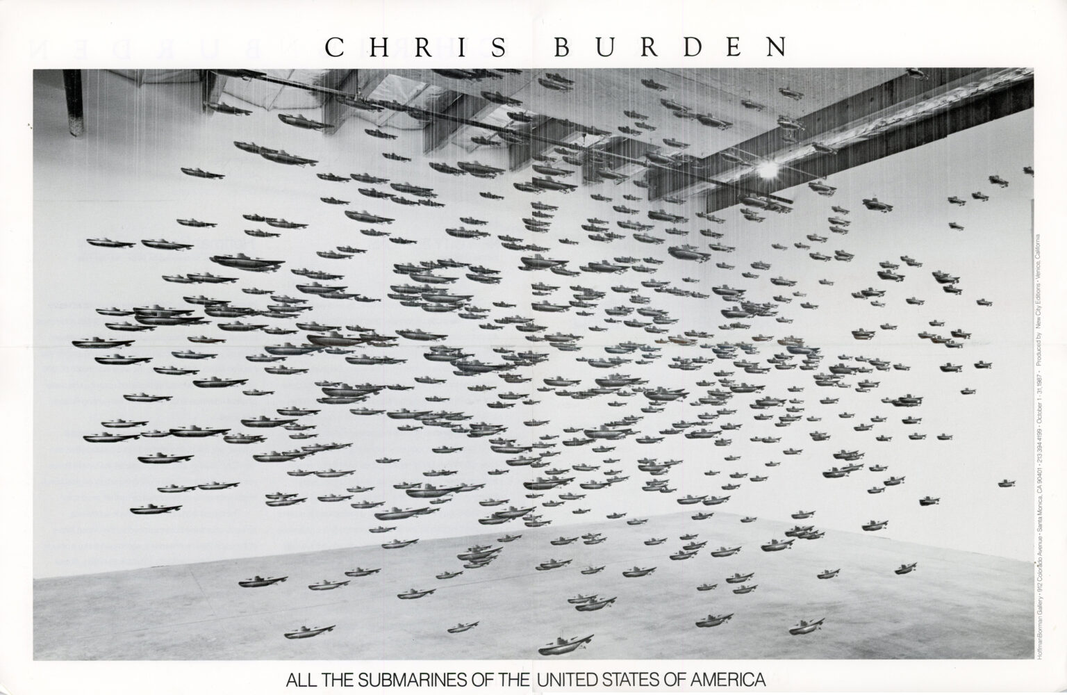 Gallery 98 | Chris Burden, All the Submarines of the United States of ...