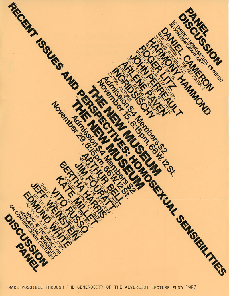 Gallery 98 | Recent Issues and Perspectives: Homosexual Sensibilities ...