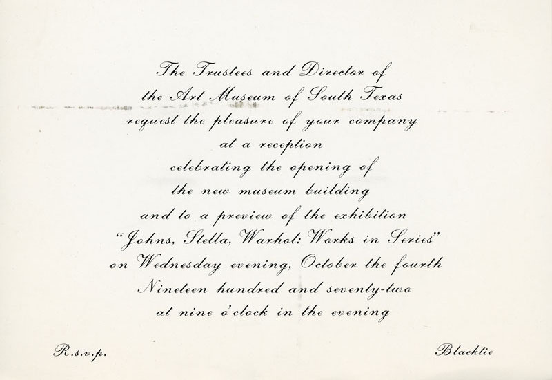 Gallery 98 | Art Museum of South Texas, John, Stella, Warhol: Works in ...