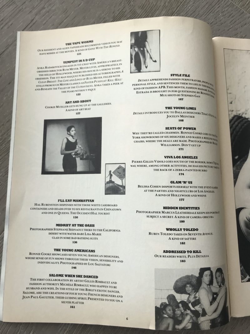 Gallery 98 | DETAILS Magazine, Vol. 7 No. 11, 1989/05 (May), Bruce ...