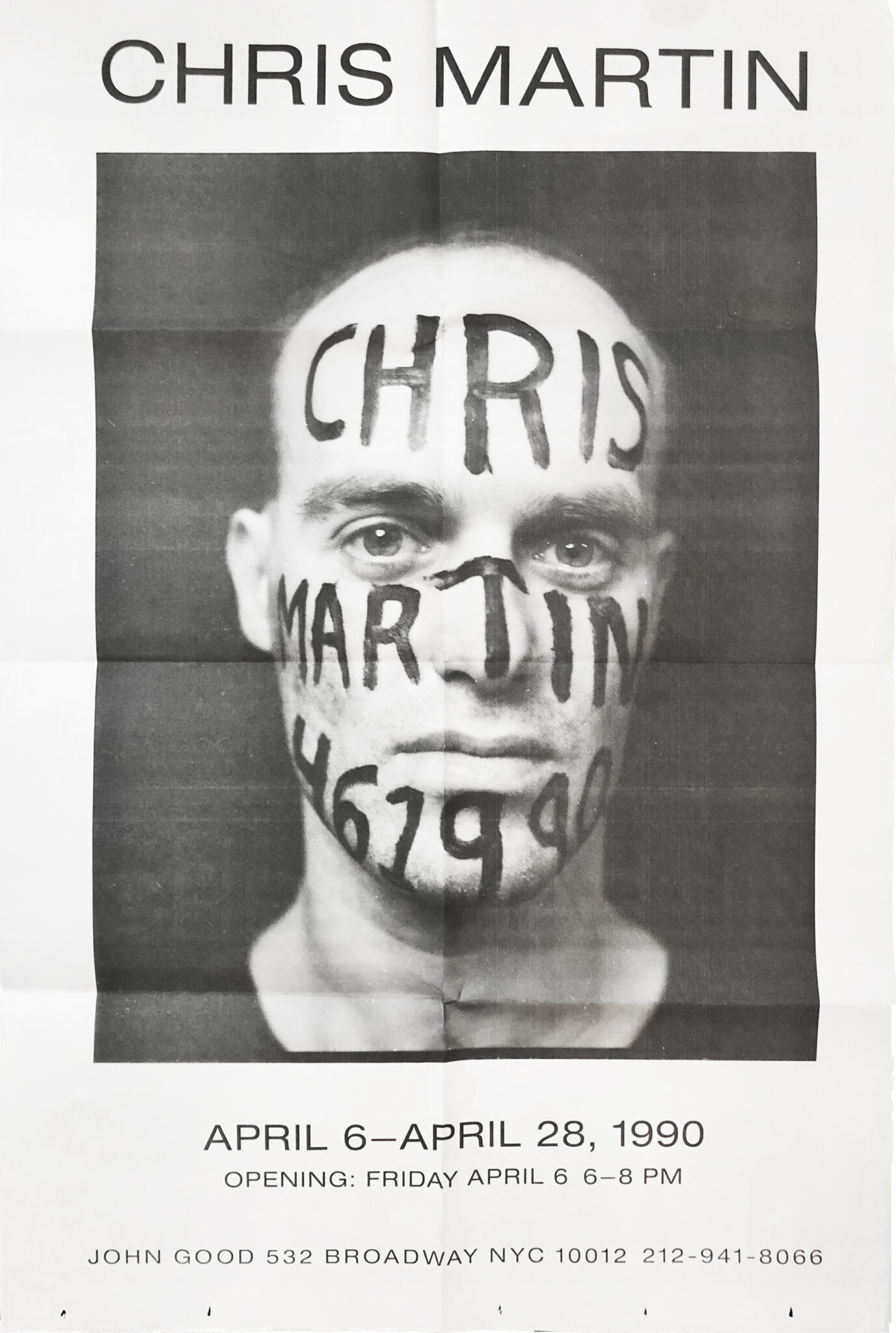 Gallery 98 | Chris Martin, John Good Gallery, Poster, 1990