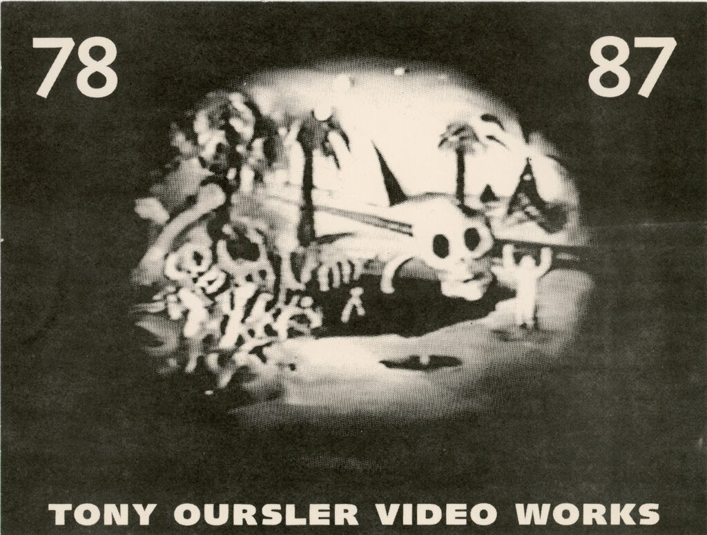 Gallery 98 | Tony Oursler, Video Works, The Kitchen, Card, 1987