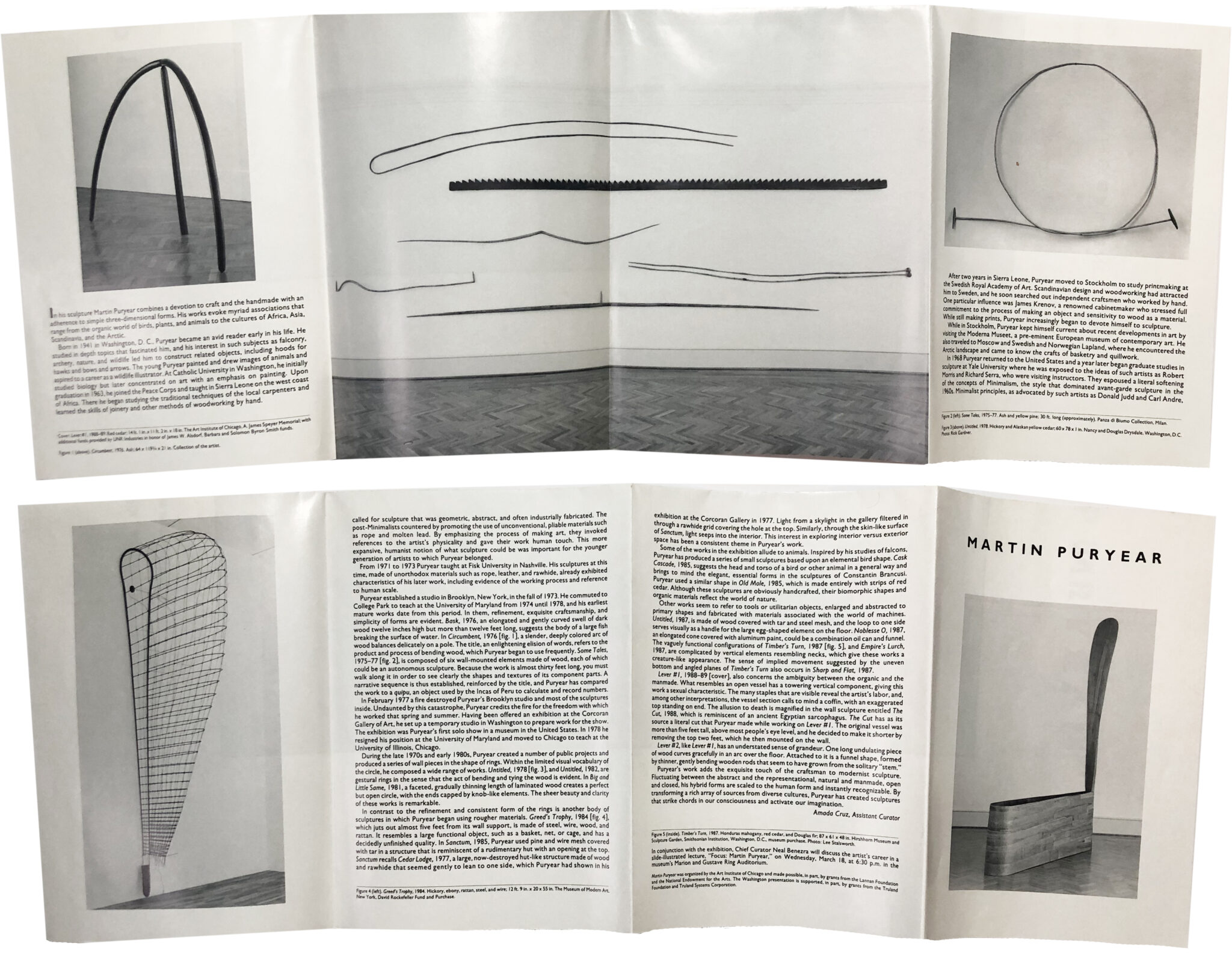 Gallery 98 | Hirshhorn Museum, Martin Puryear, Foldout Poster, 1992