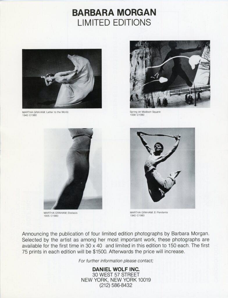 Gallery 98 | Andreas Feininger, “Mirzel” (1931), Card, Daniel Wolf ...