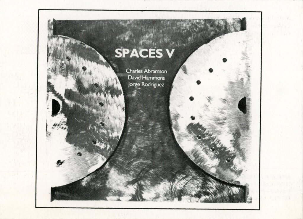 Gallery 98 | David Hammons, Charles Abramson, Jorge Rodriguez, Spaces V ...