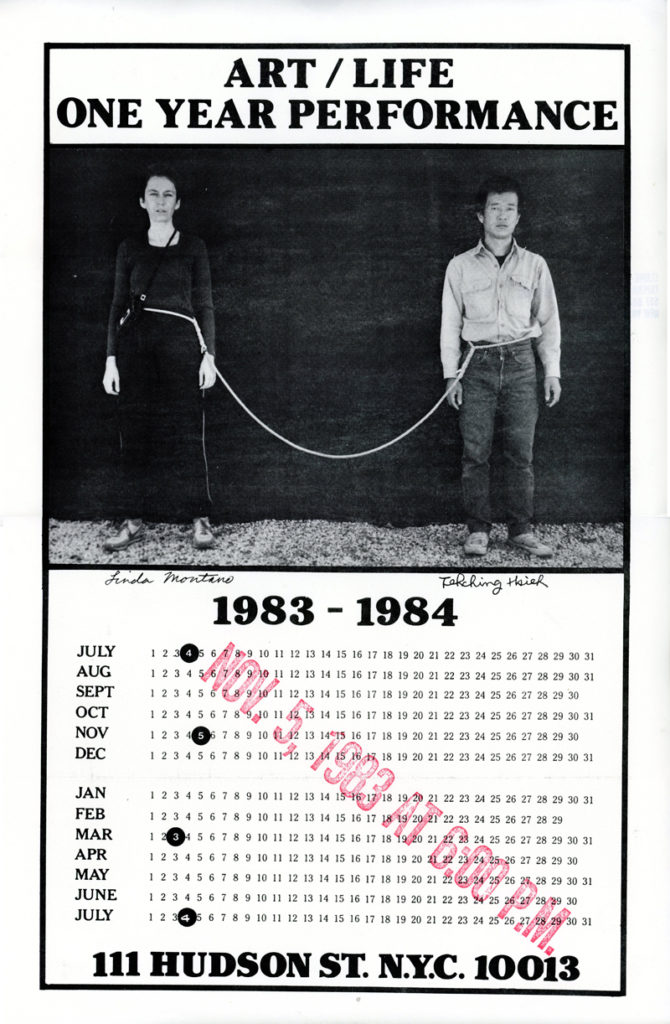 Gallery 98 | Tehching (Sam) Hsieh & Linda Montano, One Year Performance ...