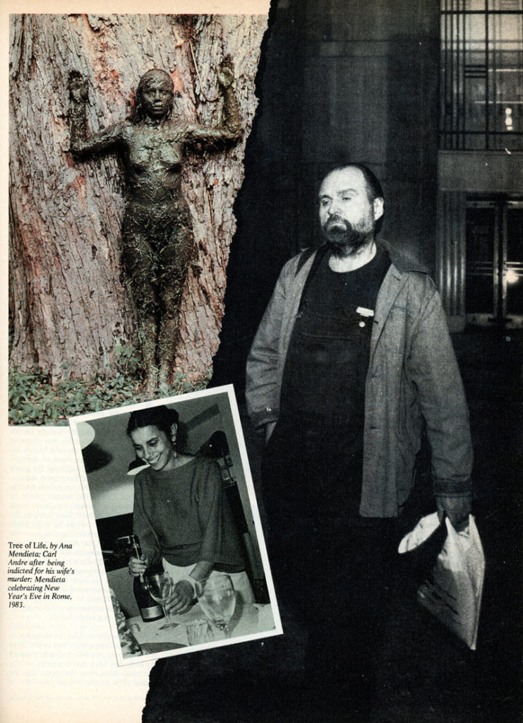 Gallery 98 | New York Magazine, Carl Andre and Ana Mendieta, A Death In ...