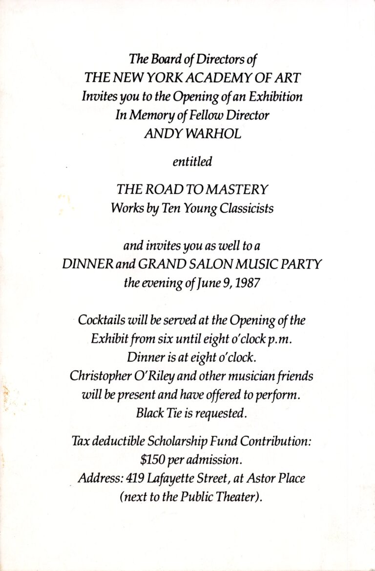 Gallery 98 | Andy Warhol Ephemera, Part 2: Posthumous Cards, Posters ...