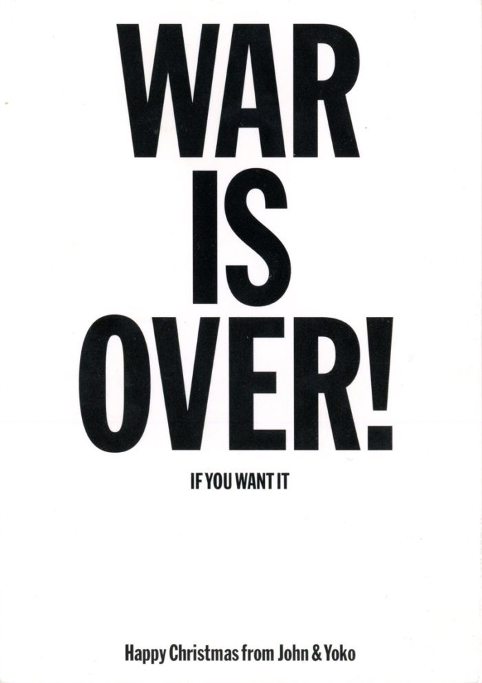 Gallery 98 | John Lennon & Yoko Ono, War Is Over, Card, 1970