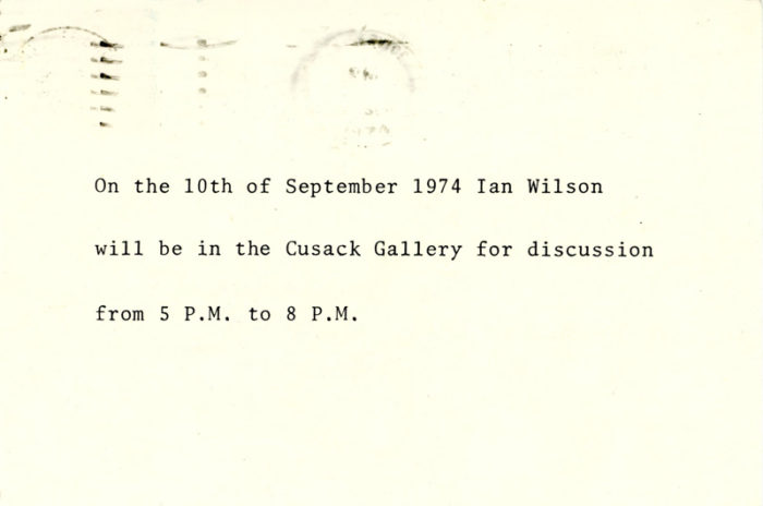 Gallery 98 | Ian Wilson
