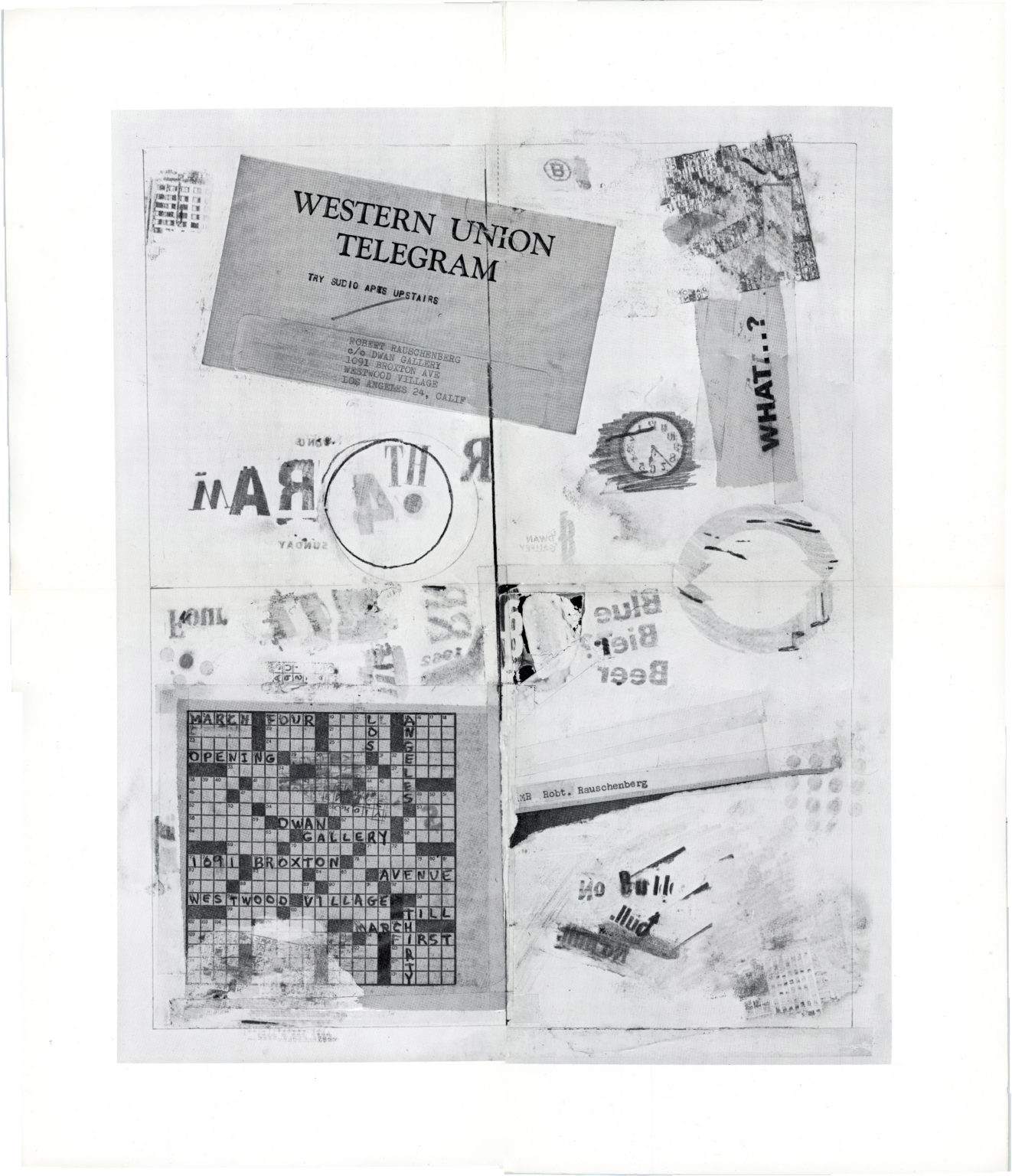 Gallery 98 | Robert Rauschenberg, Poster, Dwan Gallery, 1965