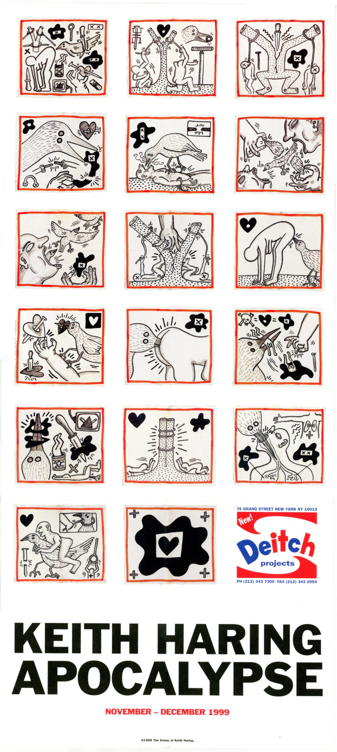 Gallery 98 | Keith Haring, Apocalypse, Deitch Projects, Poster, 1999