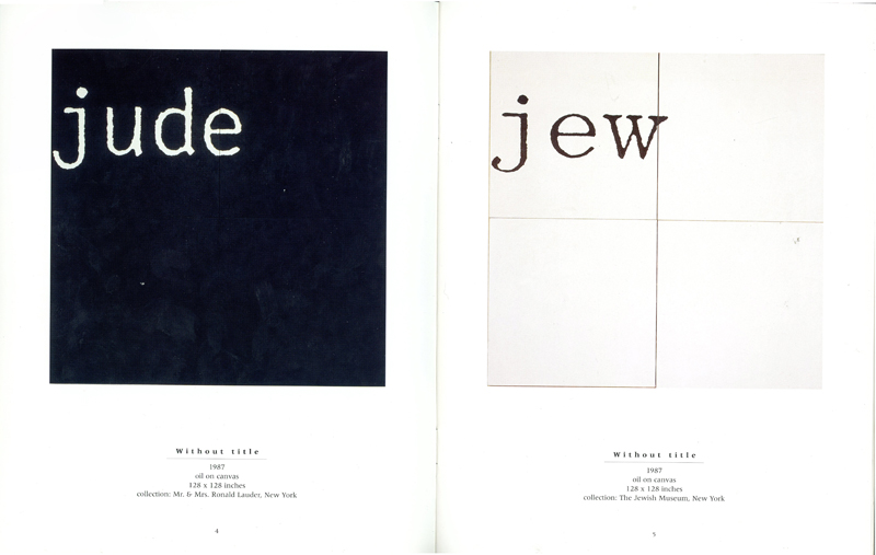 Gallery 98 | William Anastasi, Jew, 20-Page Catalogue, Sandra Gering ...
