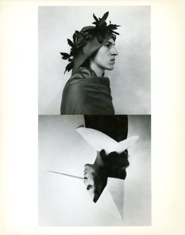 Gallery 98 | Luigi Ontani, “Dante” and “Pinocchio” (1974), Card for the ...