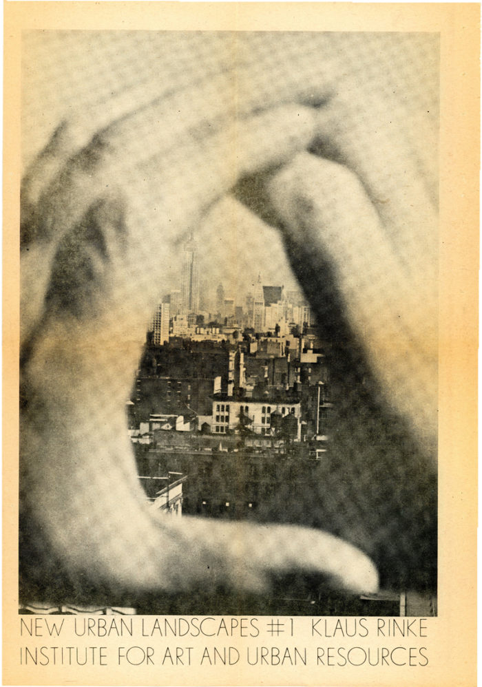 Gallery 98 | Klaus Rinke, New Urban Landscapes, Brochure Mailer ...