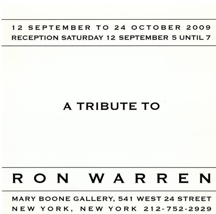 Gallery 98 | Group Exhibition A Tribute to Ron Warren, with Jean-Michel ...