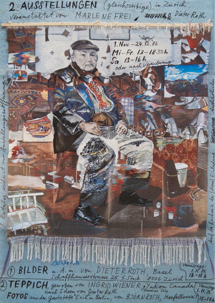 Gallery 98 | Dieter Roth, SIGNED Folded Poster, Marlene Frei Gallery ...