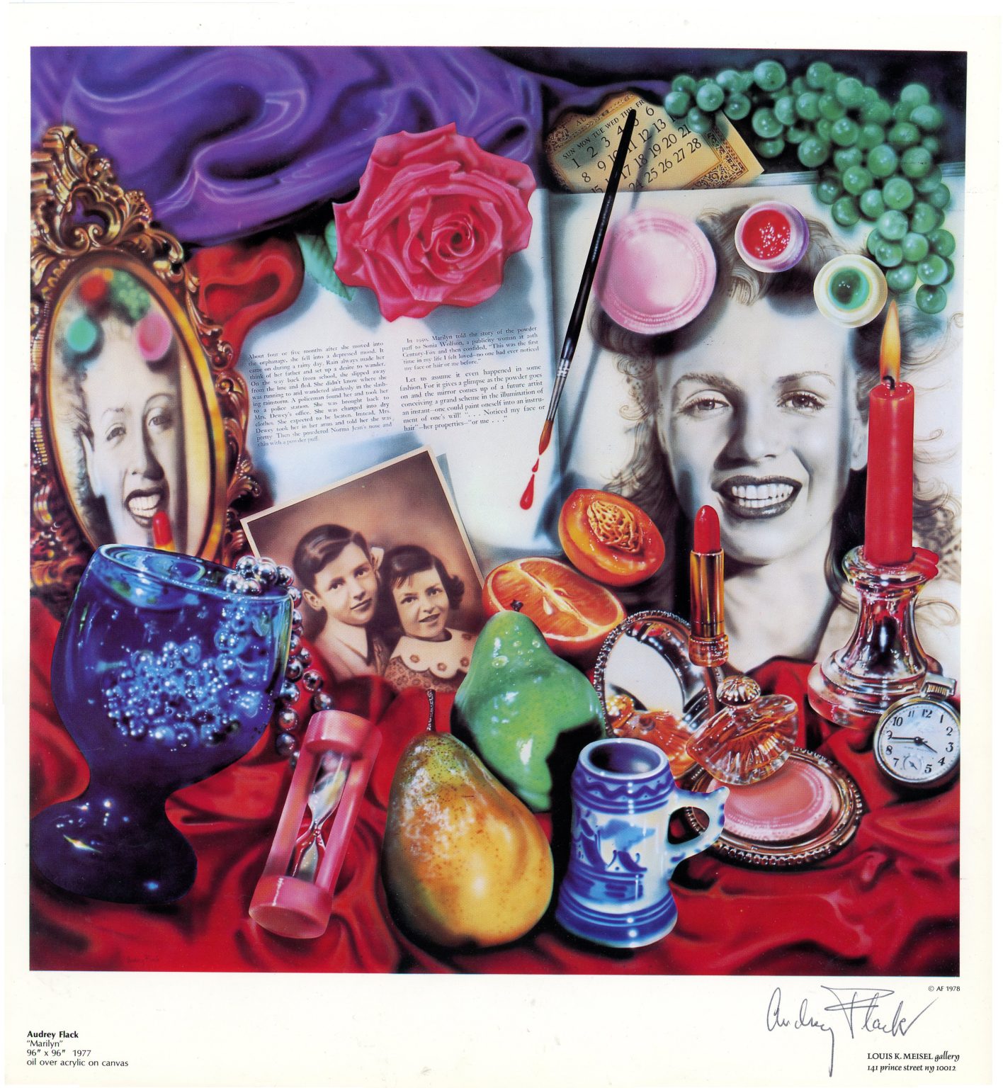 Gallery 98 | Audrey Flack, Marilyn (1977), SIGNED Print, Louis K ...