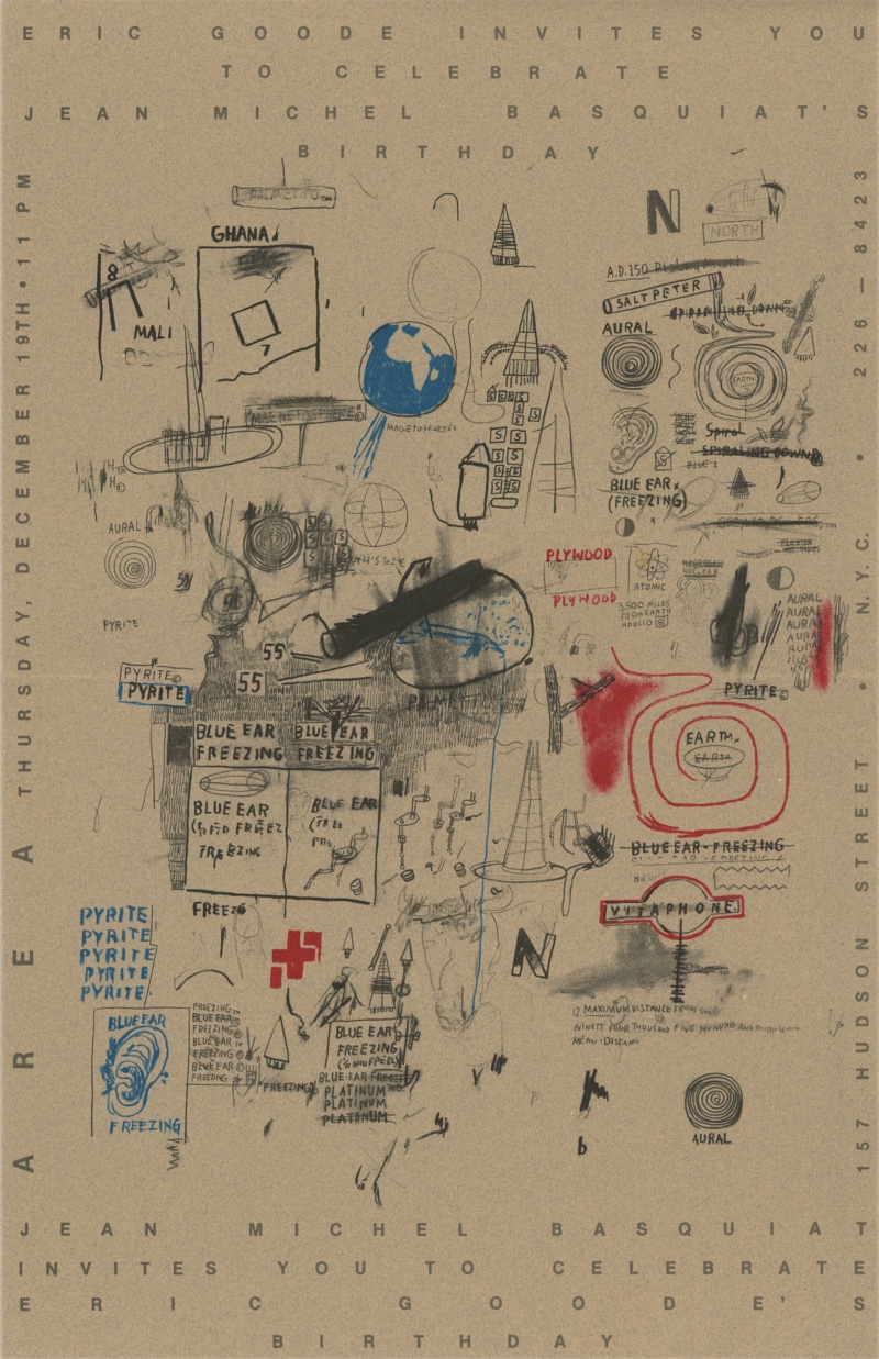 Gallery 98 | Jean-Michel Basquiat & AREA Nightclub: Invitations Capture ...