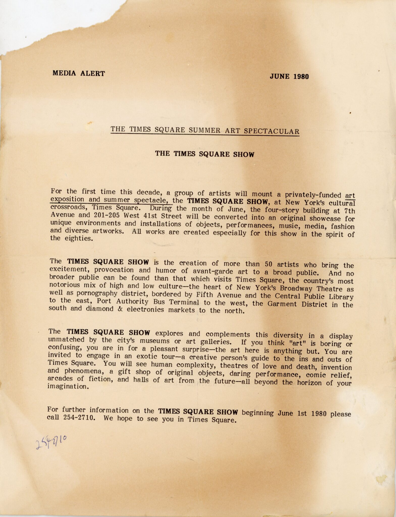Gallery 98 | Beth B, John Lurie, Glen O’Brien, Jack Smith, Flyer for ...