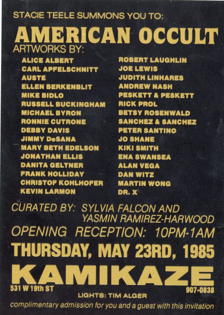 Gallery 98 | Vile Magazine, Jimmy De Sana, Flyer, c. 1974