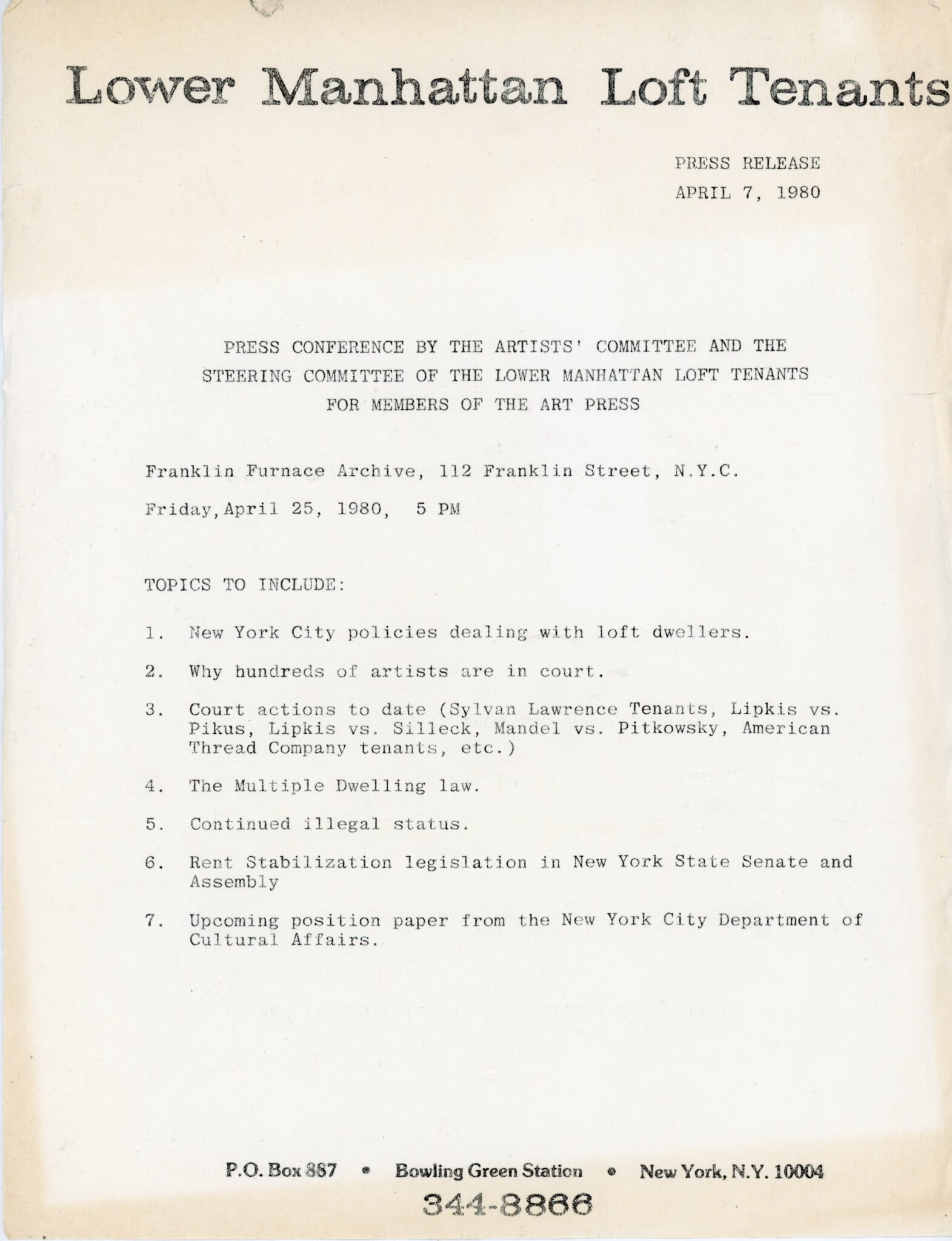Gallery 98 | Franklin Furnace, Spring Exhibition & Performance Calendar ...