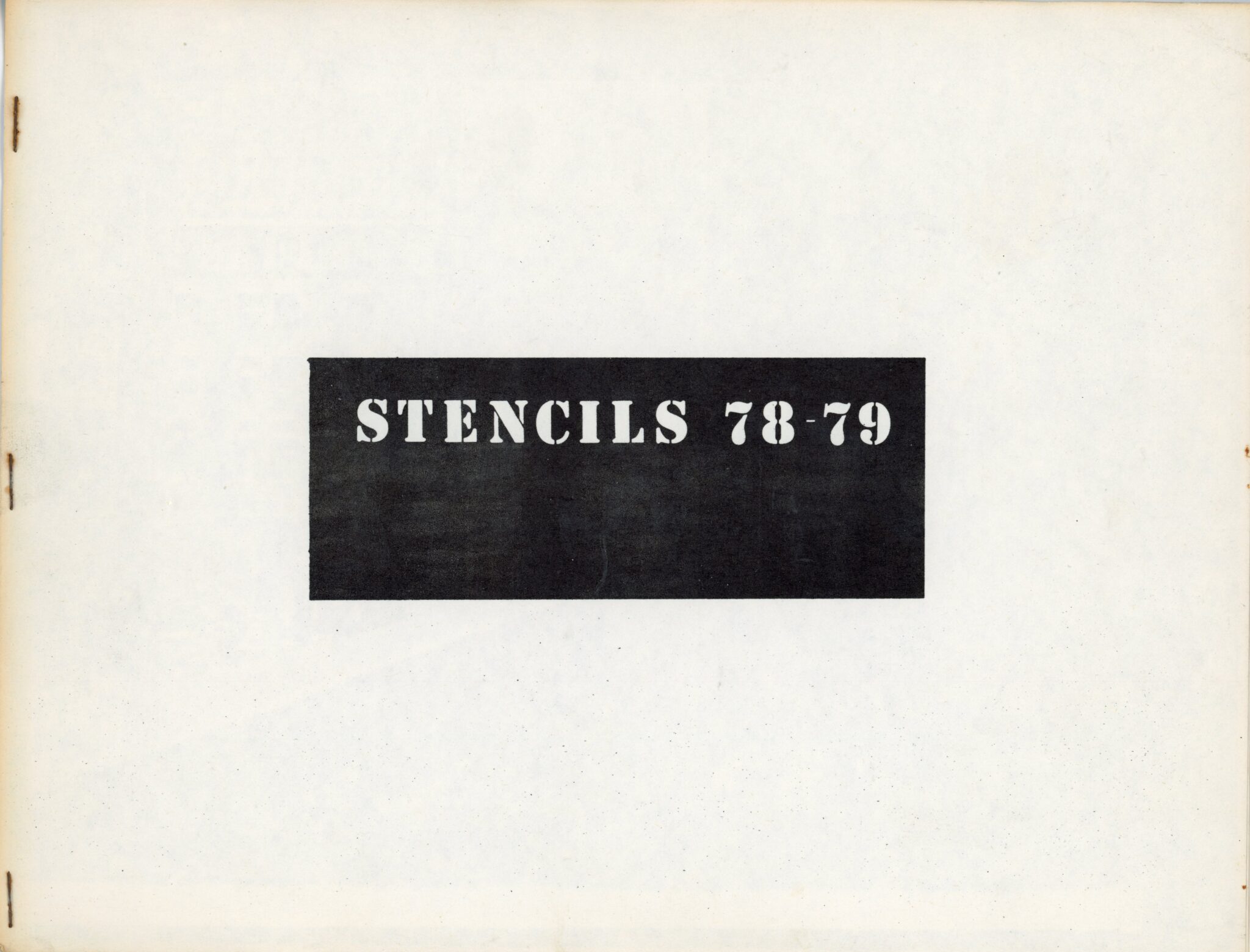 Gallery 98 | John Fekner, June 1970, Stencil, Late 1970s