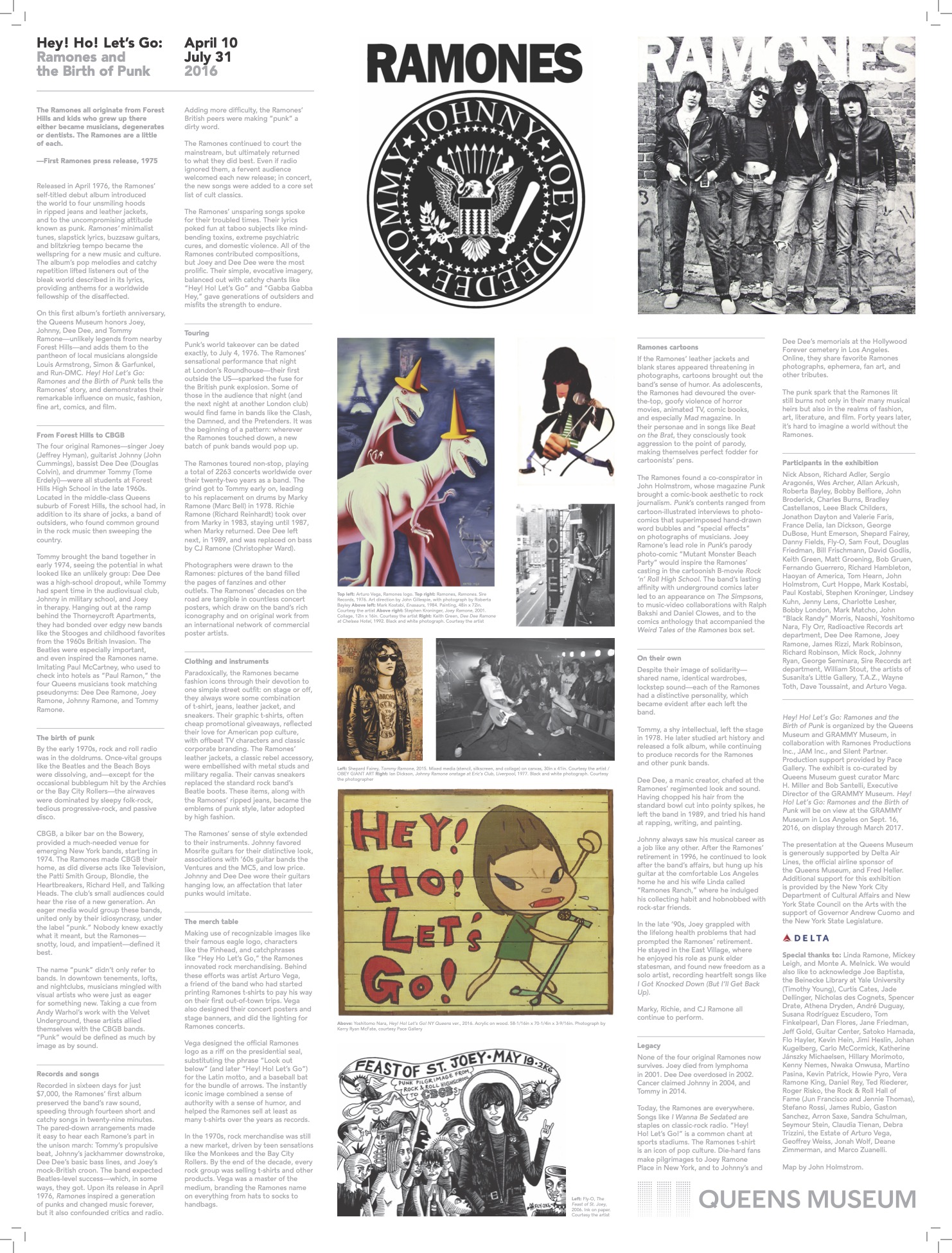Gallery 98 | Hey! Ho! Let’s Go! Ramones and the Birth of Punk, Queens ...
