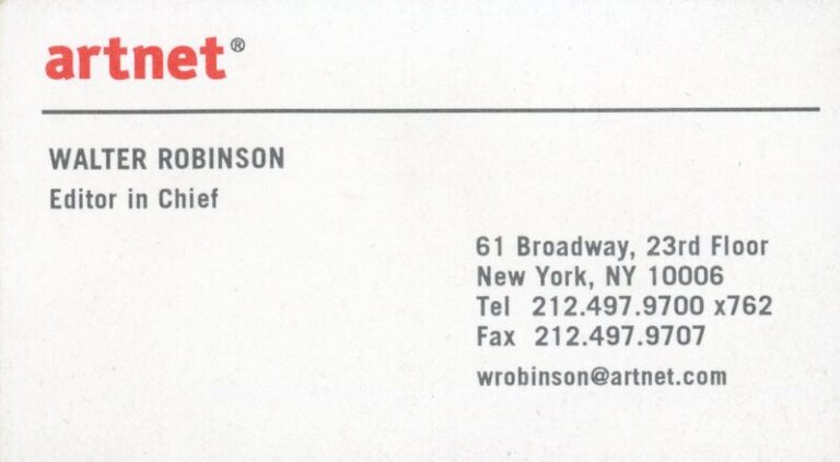 Gallery 98 | Walter Robinson (1950 – 2025): Remembering His Early Years ...