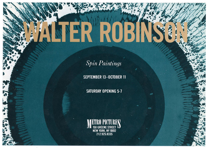Gallery 98 | Walter Robinson (1950 – 2025): Remembering His Early Years ...