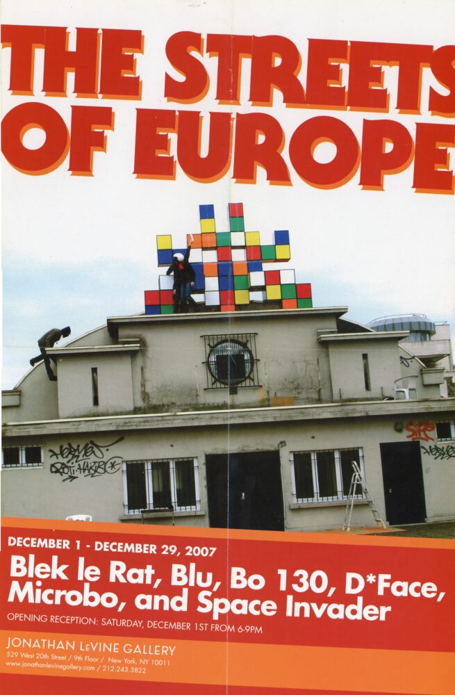 Gallery 98 | The Streets of Europe, Group Exhibition with Blek le Rat ...